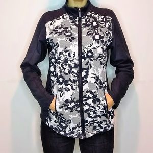 Laura Scott | Jackets & Coats | Laura Scott Petite Dark Blue Floral ...
